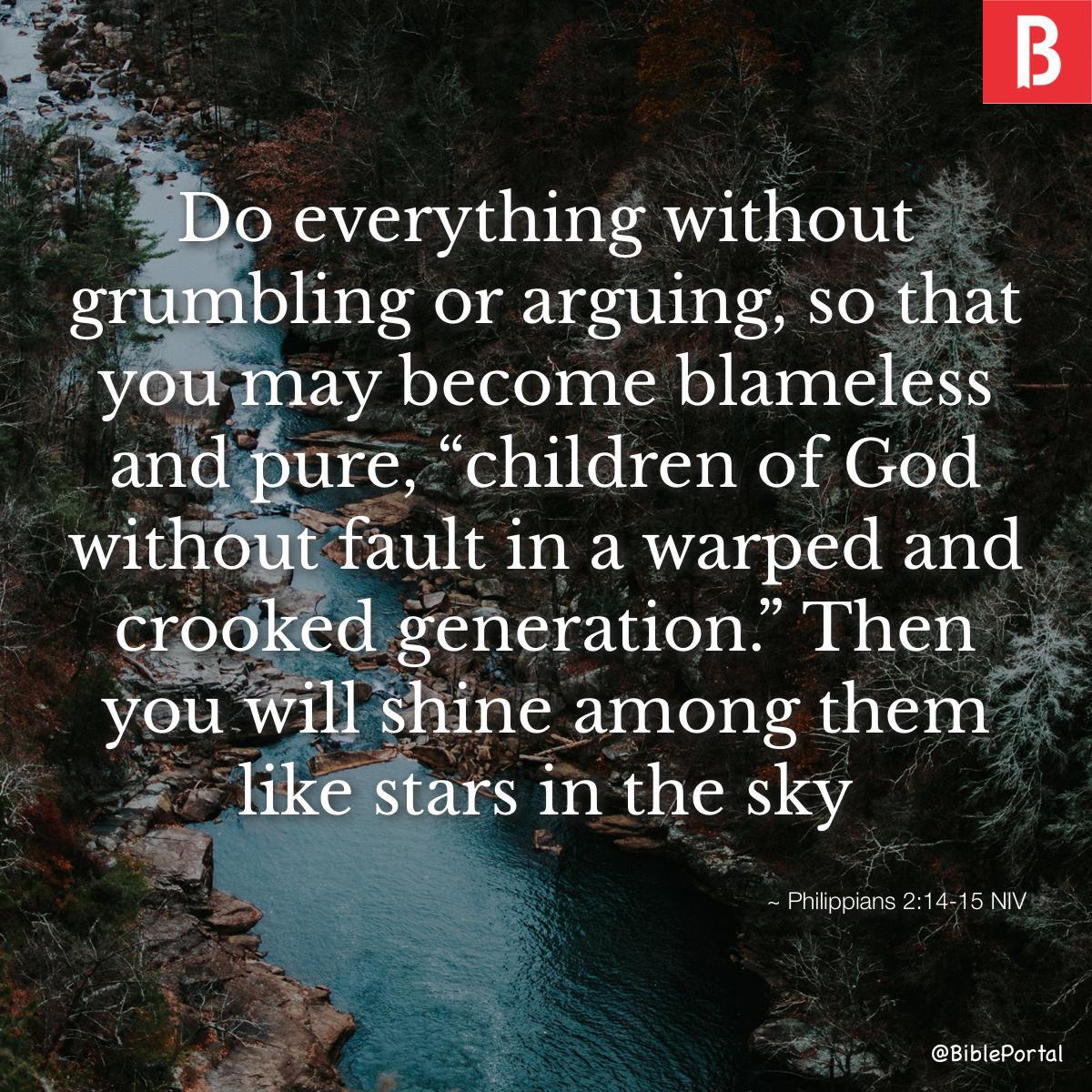 Philippians 2:14-15 NIV - Bible Portal