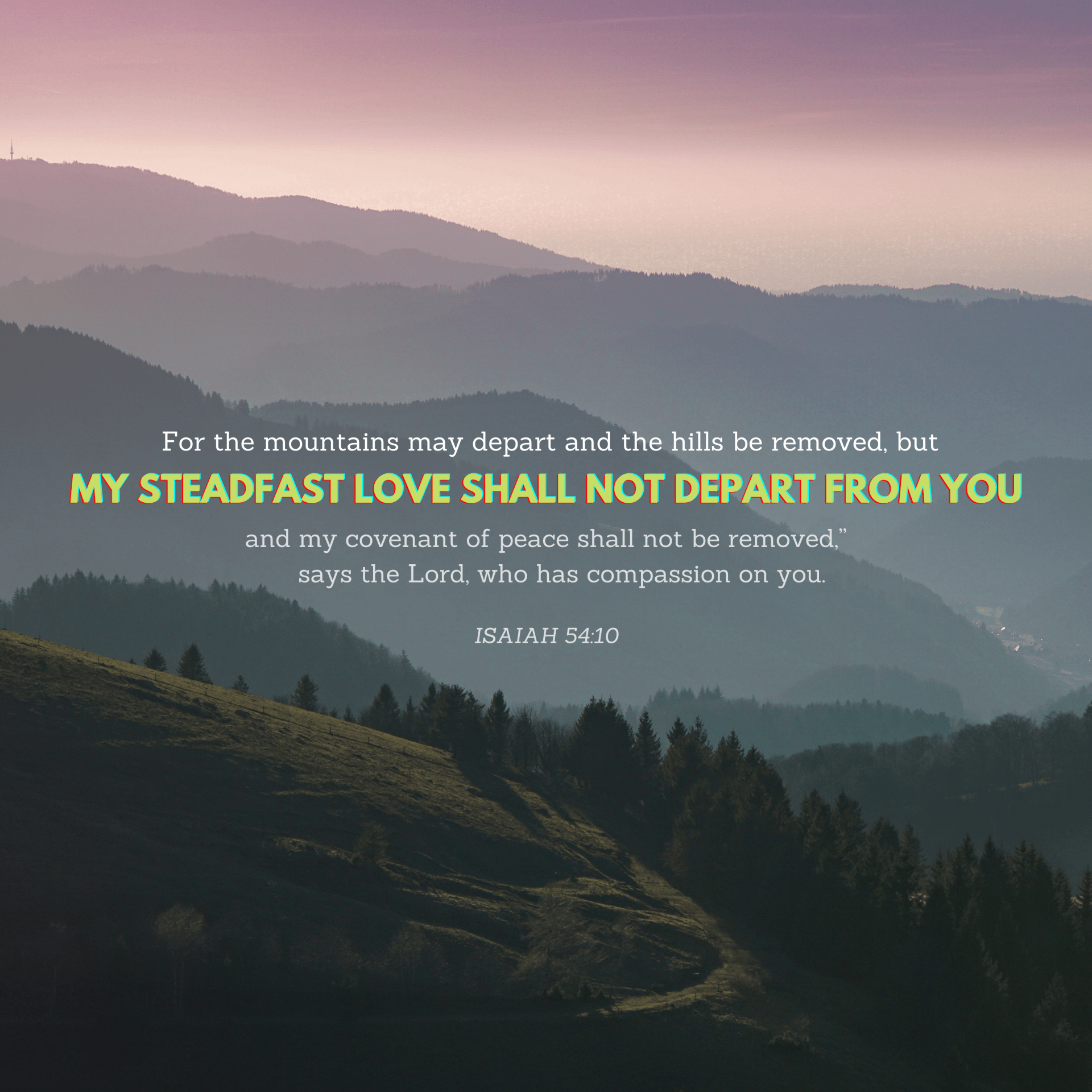 Faith in God’s Great Love (Isaiah 54:10) - Bible Portal