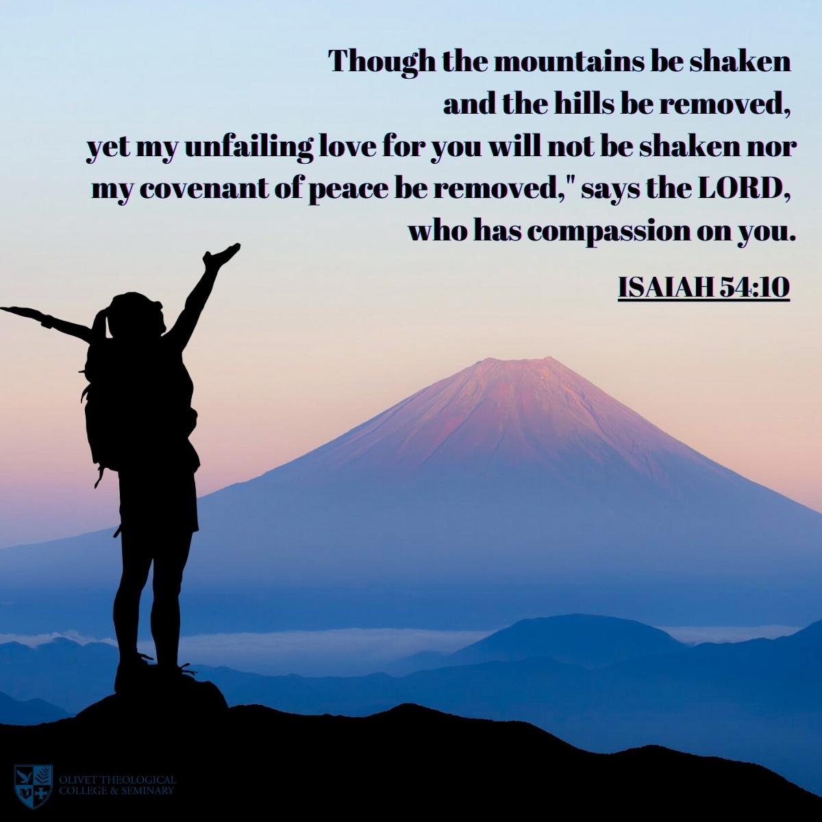 My unfailing love for you will not be shaken - Bible Portal